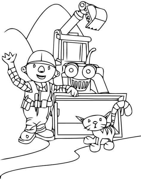 Kolorowanki Bob Budowniczy dla chłopców do wydruku