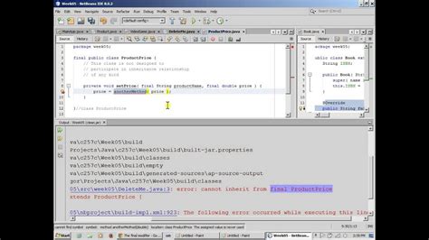 week 05 java class inheritance part 20 youtube
