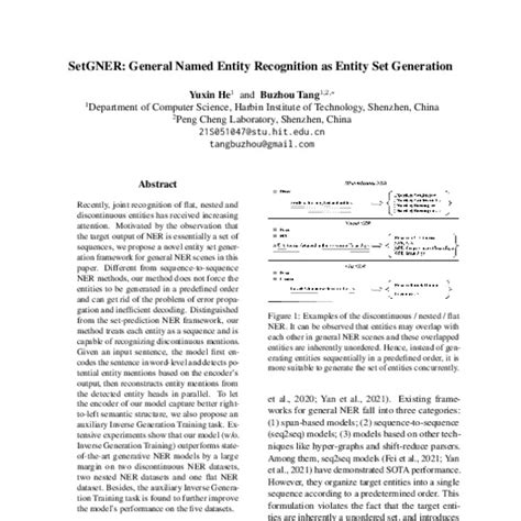 setgner general named entity recognition as entity set generation acl anthology