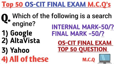 Os Cit Final Exam Question Answere Discussion M C Q Part