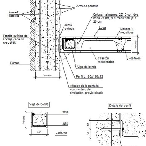 Detalles Constructivos CYPE CCP606 Enlace Intermedio En Muro