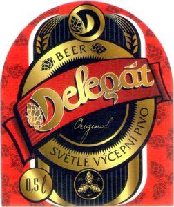 Drink Label Cx50 Delegát světlé výčepní pivo Pivovar Pardubice Czech