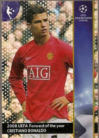 Cristiano Ronaldo UEFA Player Of The Year 2008 Panini Card 22 00