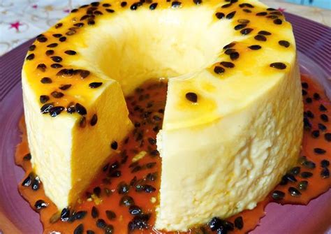 Pudim de maracujá sem ovo e sem forno Receita por Alice Cristina Cookpad