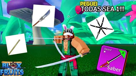 Fui Atr S De Todas As Espadas Do Sea No Blox Fruits Do Noob Ao Pro