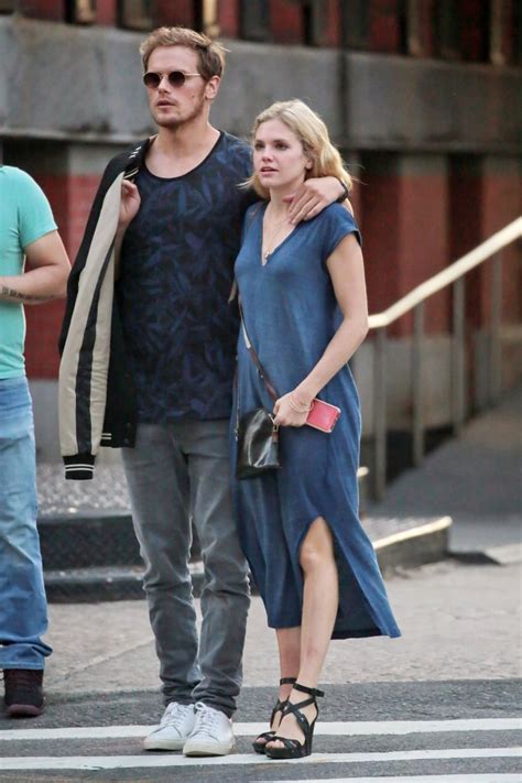 Sam Heughan And MacKenzie Mauzy In NYC September 2017 POPSUGAR Celebrity
