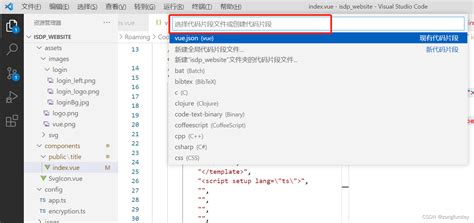 vscode配置vue自定义模板