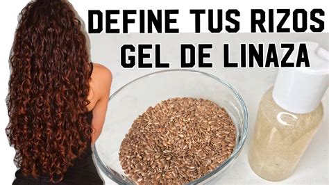 Rizos Perfectos Y Bien Definidos Gel De Linaza Natural Peinado