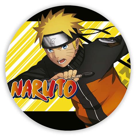 Painel Redondo Naruto Sublimado 3D Sublistamps Sublimação