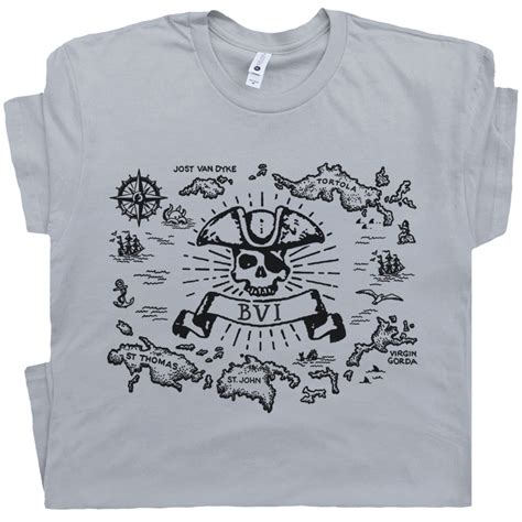 British Virgin Islands T Shirt Bvi Sailing Map T Shirt Jost Van Dyke