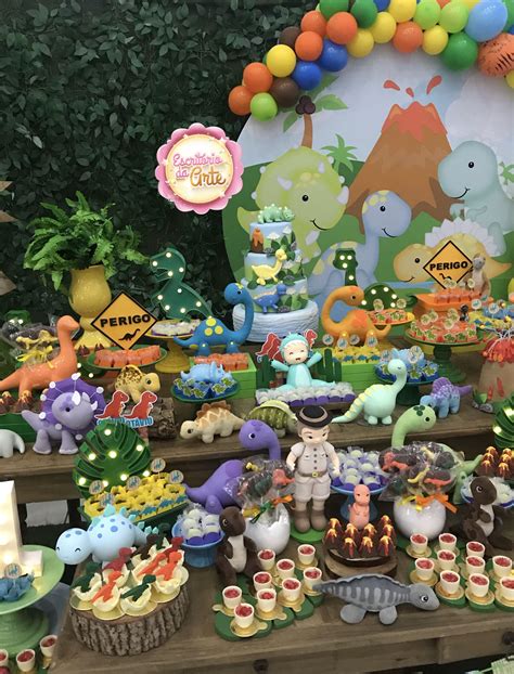Festa Tema Dino Baby Dinossauro Baby Escrit Rio Da Arte Decora Es