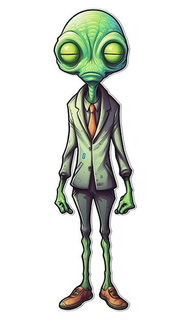 Etiqueta Engomada Del Personaje De Dibujos Animados Aislado En Blanco