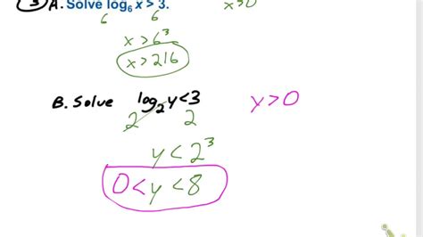 day 6 solving logarithm equations youtube