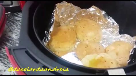 P O De Queijo Crocante Na Air Fryer Papel Aluminio Youtube