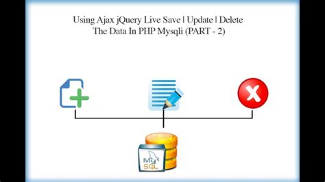 Using Ajax Jquery Live Save Update Delete The Data In Php Mysqli