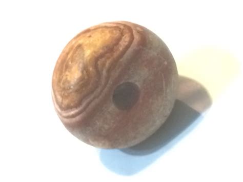 A56 COLORFUL Mayan Bead Pre Columbian Stone Archaic Olmec Toltec