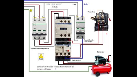 Diagrama Eléctrico De Compresor Trifasico Moler Detección