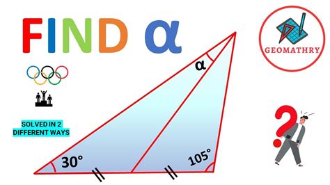 how to find the missing angle in the triangle geometry math methods youtube