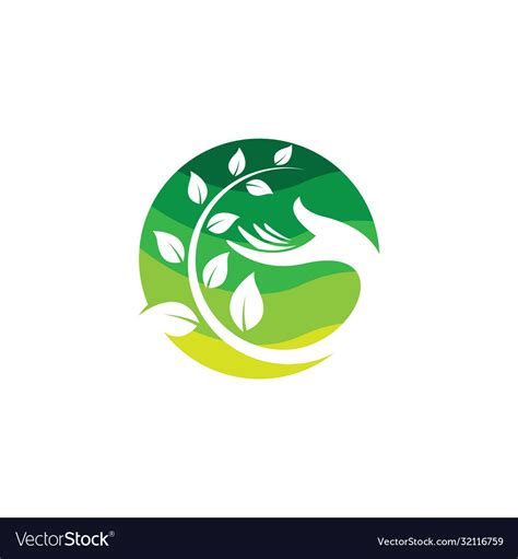 Ecology Logo Icon Royalty Free Vector Image Vectorstock