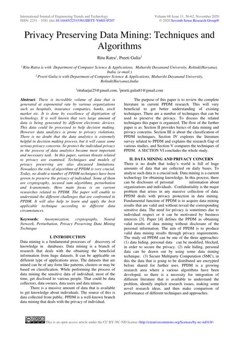 unveiling privacy preserving data mining a comprehensive guide