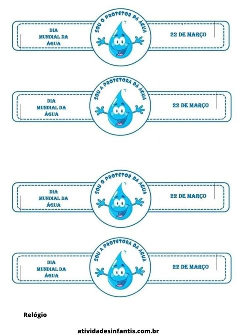Atividades Para O Dia Da Gua Atividades Infantis