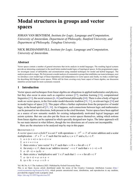 pdf modal structures in groups and vector spaces