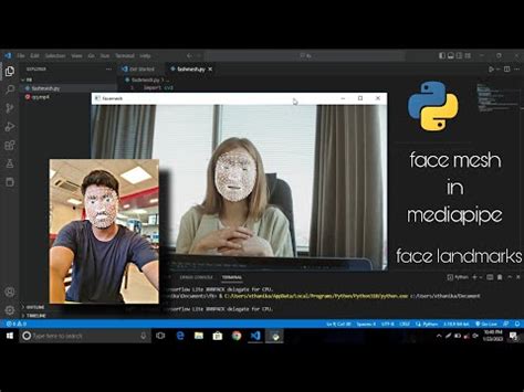Facial landmarks detection with opencv mediapipe and python Видео