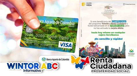 Banco Agrario De Colombia Atenci N Beneficiarios Renta Ciudadana