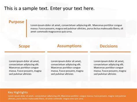 Project Charter Summary PowerPoint Template