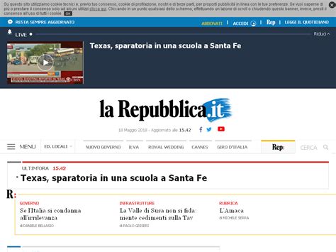 La Repubblica It News In Tempo Reale Le Notizie E I Video Di