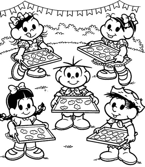 Festa Junina A Turma Da M Nica Para Colorir Folha S Escola