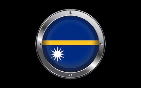 Premium Vector Nauru Flag In 3D Vector
