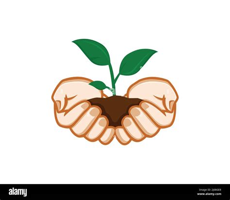 Green Plants Sustainability Illustration And Environmental Issue Symbol