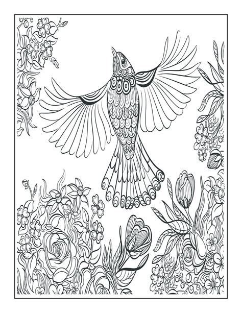 Coloriage oiseau mandala à imprimer