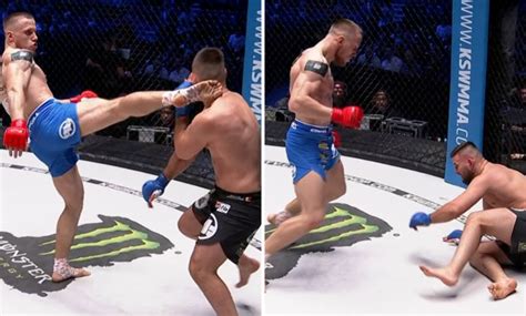 VIDEO Gnidko brutalnie nokautuje Potężne kopnięcie kończy walkę w