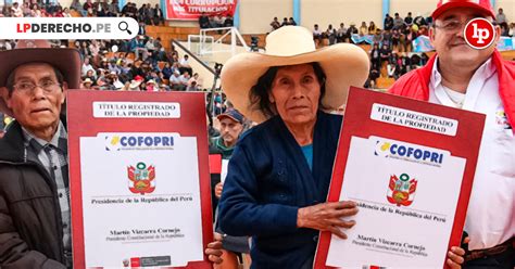 Cofopri formatos de título de propiedad gratuito registrado y de