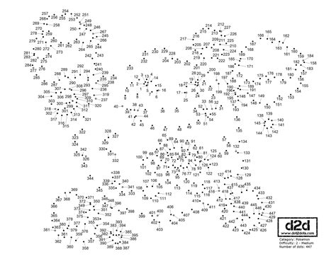 Pokemon Hard Dot To Dot Printables