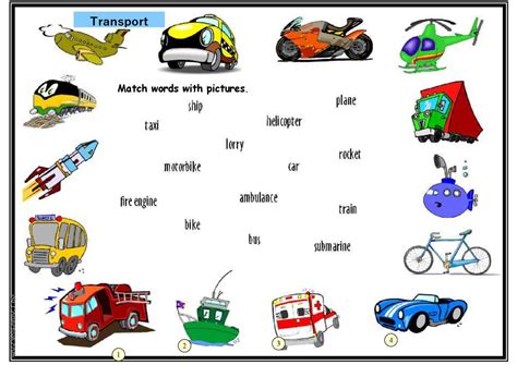 Transport English ESL Worksheets Pdf Doc