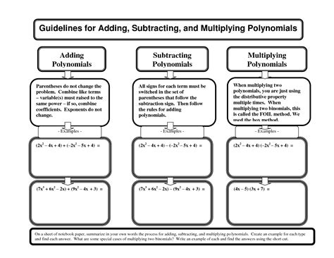 adding binomials worksheet k5 learning math