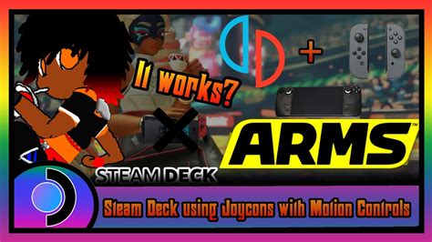 Steam Deck Using Joycons With Motion Controls Playing Arms Youtube