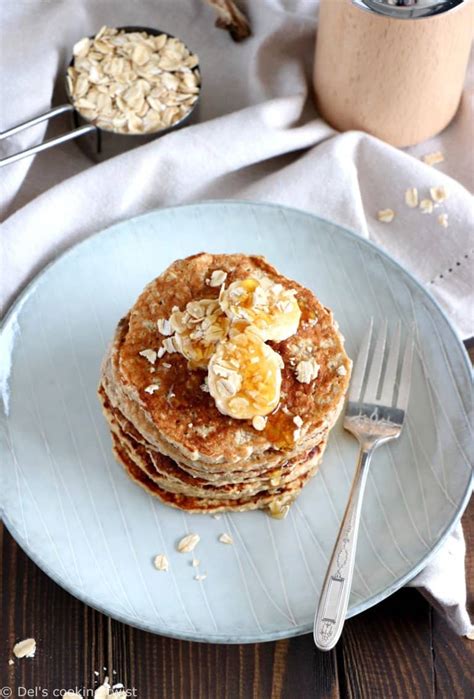 Pancakes Express Banane Et Flocons D Avoine Sans Gluten Sans Lactose