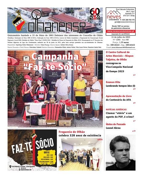 Jornal O OLHANENSE Sporting Clube Olhanense
