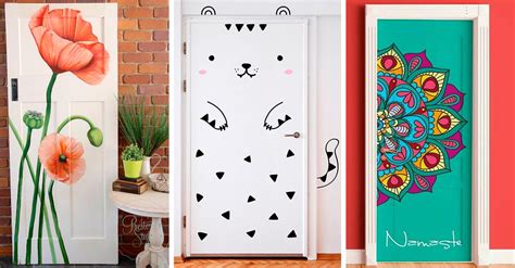 15 Ideas de diseño para decorar la puerta de tu habitación