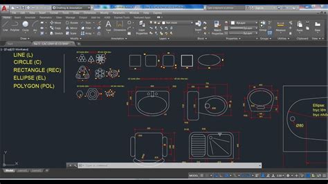 AutoCAD Hướng dẫn sử dụng các lệnh vẽ hình cơ bản trong AutoCAD phần