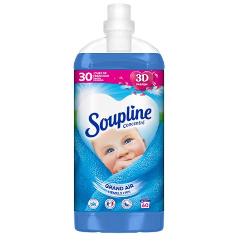 Soupline Adoucissant Concentré Ultra 3D Bleu 1 35L 1 35 l
