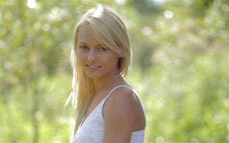Blondes Women Models Outdoors Green Eyes Annely Gerritsen Anneli