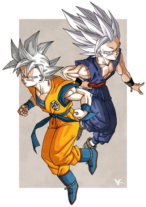 Son Goku Son Gohan And Gohan Beast Dragon Ball And 2 More Drawn By