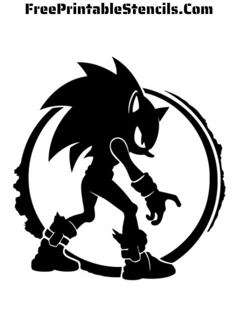 Free Printable Sonic The Hedgehog Stencils Free Printable Stencils