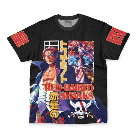 Shanks V2 One Piece Streetwear T Shirt Anime Ape
