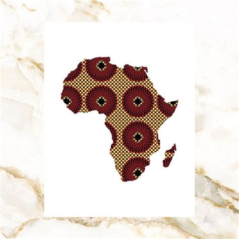 Africa Map Printable Wall Art African Tattoo Ankara Designs Africa